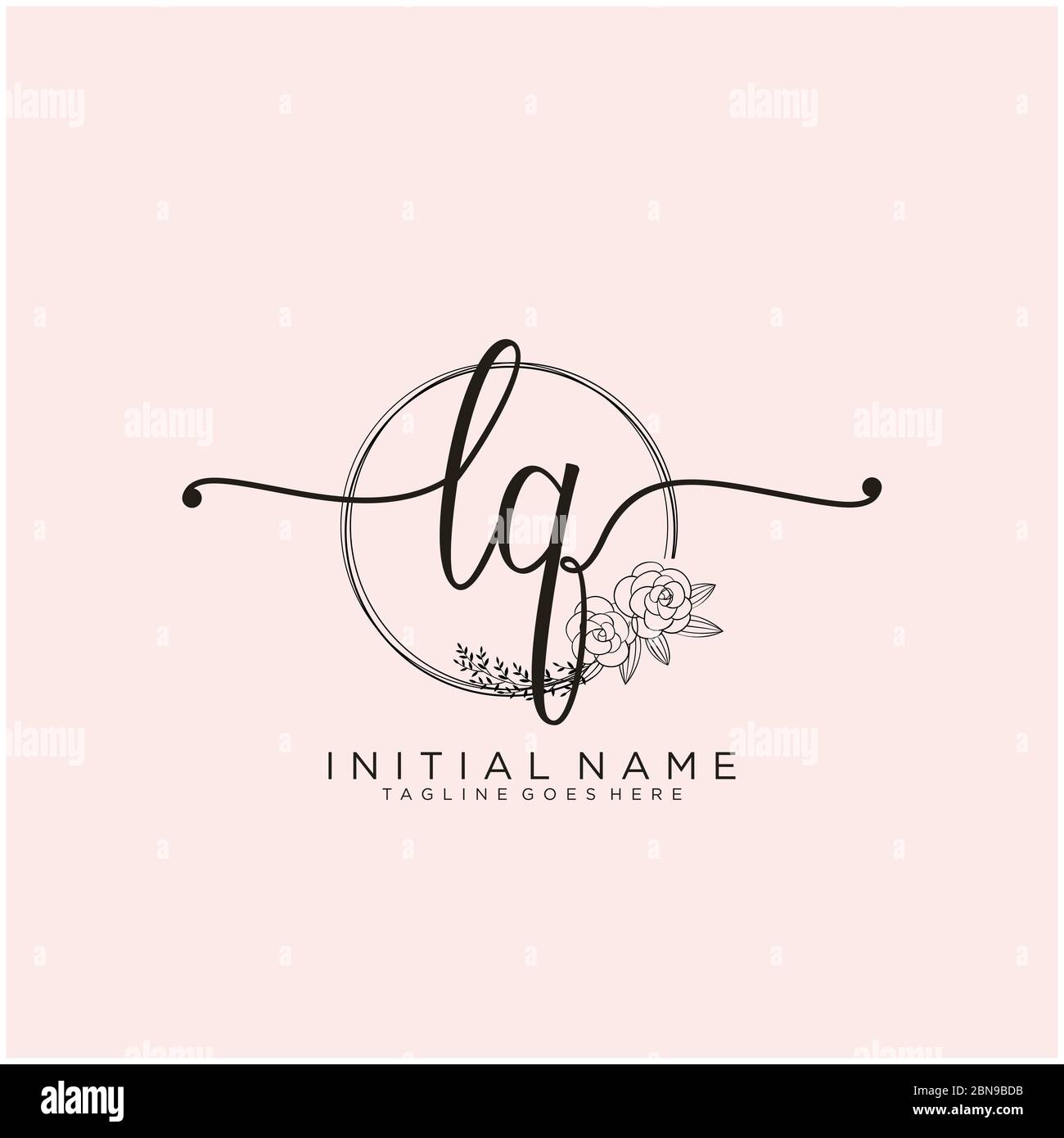 Lq initials logo Stock Vector Images - Alamy