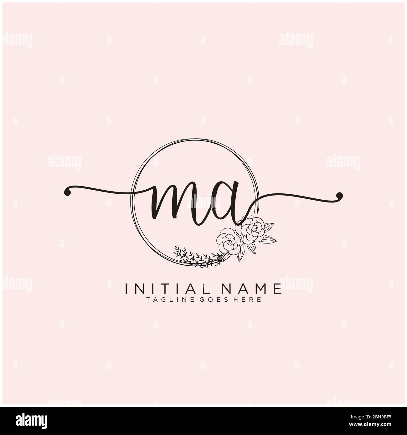 Ma initials logo hi-res stock photography and images - Alamy