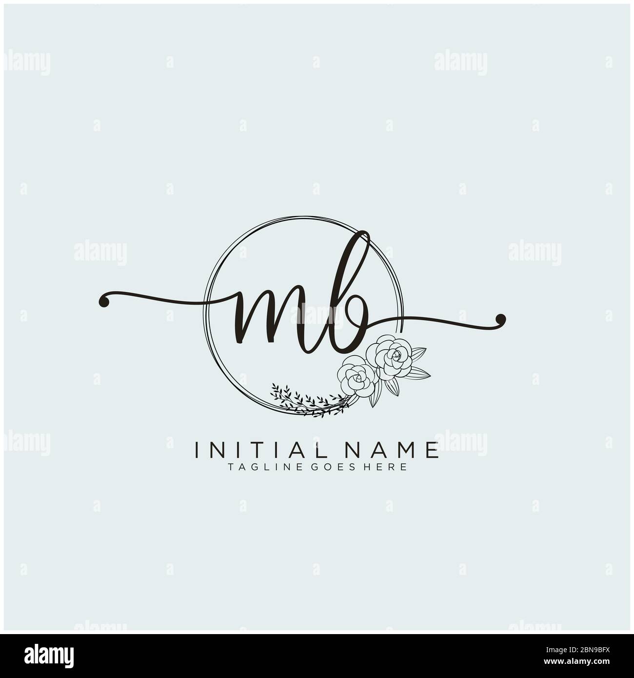 Mb initials logo hi-res stock photography and images - Alamy