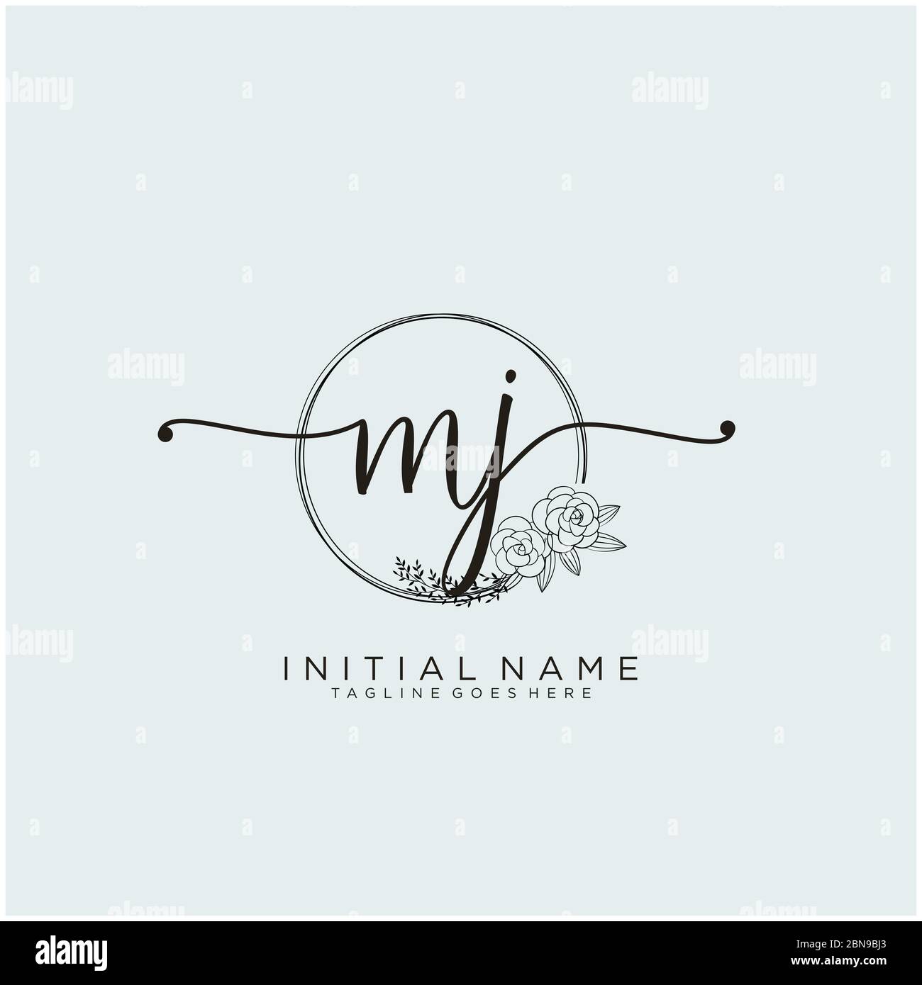 Mj initials logo hi-res stock photography and images - Alamy