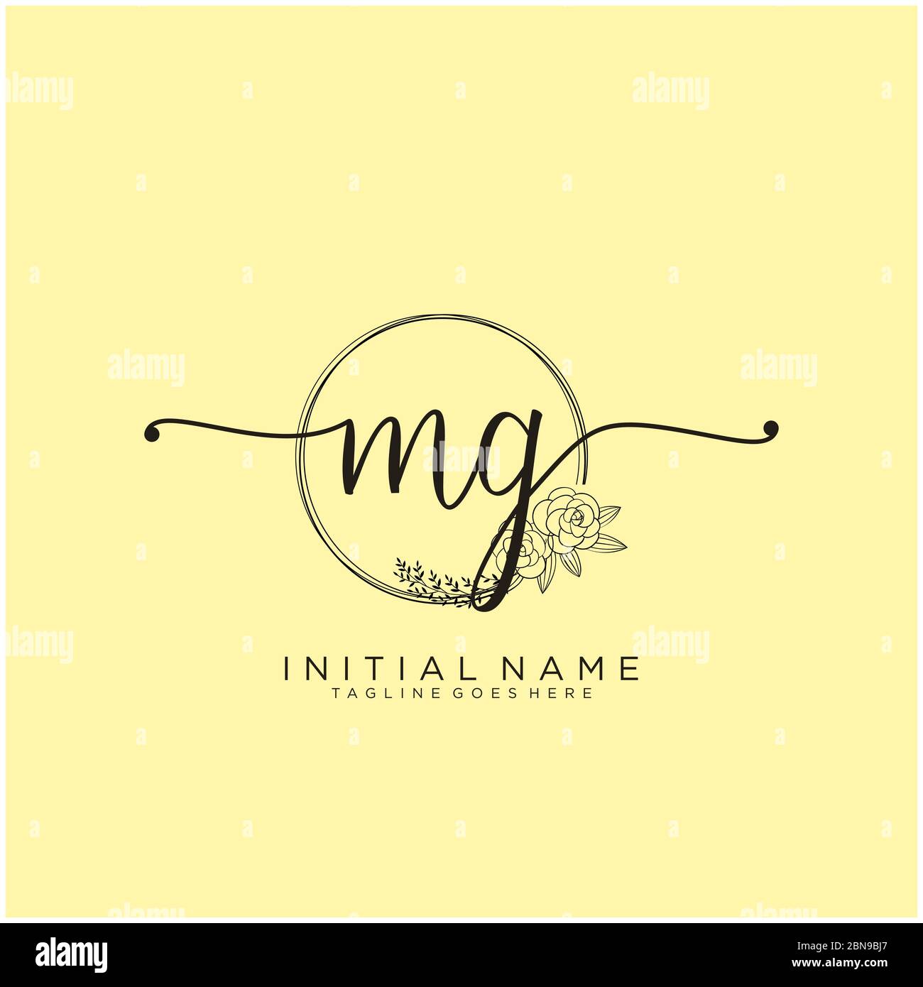 Mg initials logo Stock Vector Images - Alamy