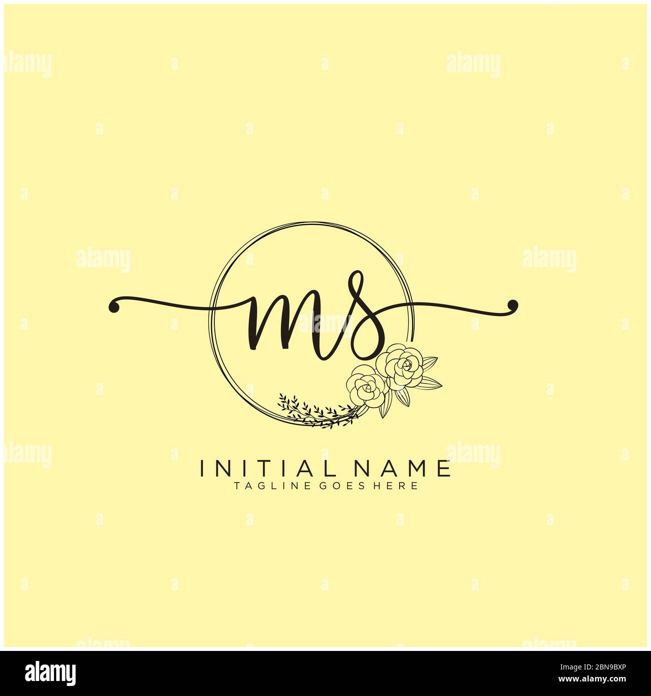 Ms initials logo hi-res stock photography and images - Alamy
