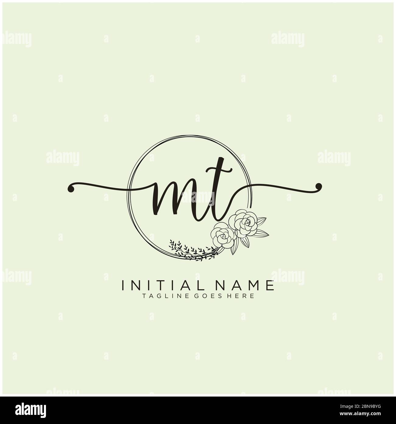Mt initials logo hi-res stock photography and images - Alamy