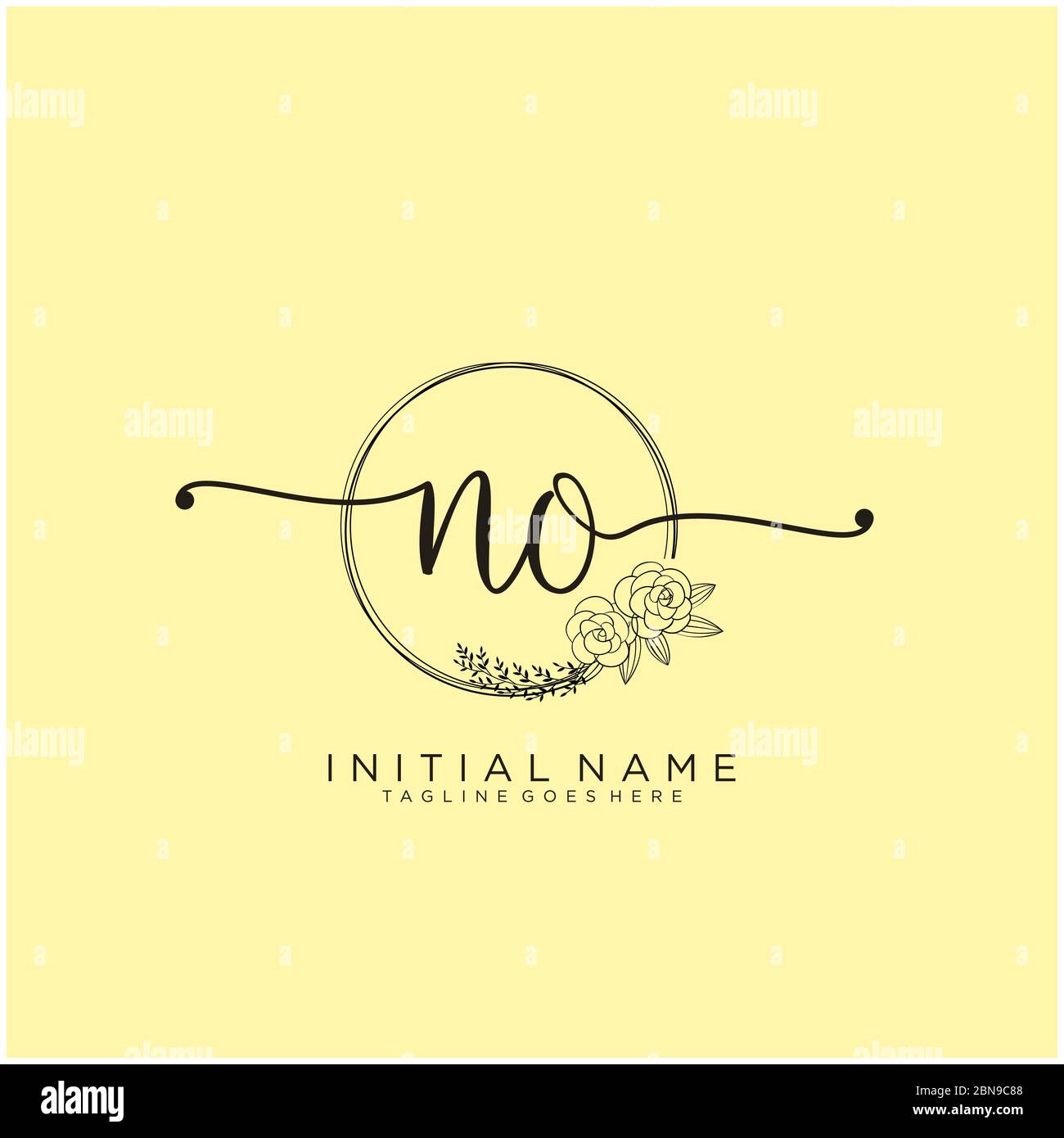 No initials logo hi-res stock photography and images - Alamy
