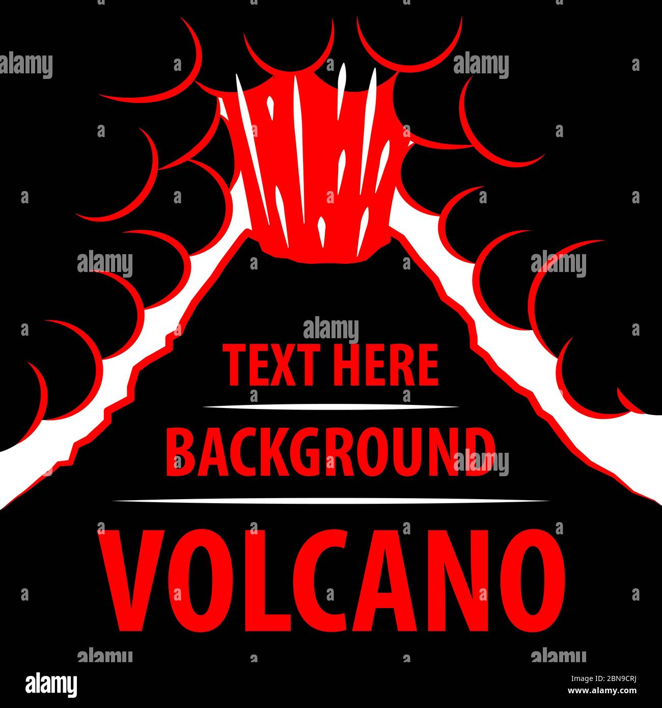 Volcano background. The eruption of the volcano in the background for ...