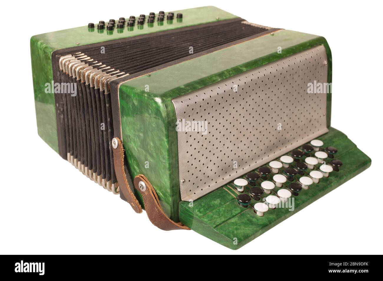 Small children retro bayan (accordion). Folk musical instrument ...
