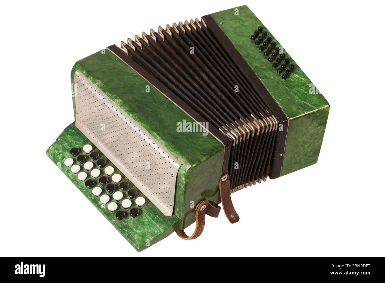 Small children retro bayan (accordion). Folk musical instrument ...