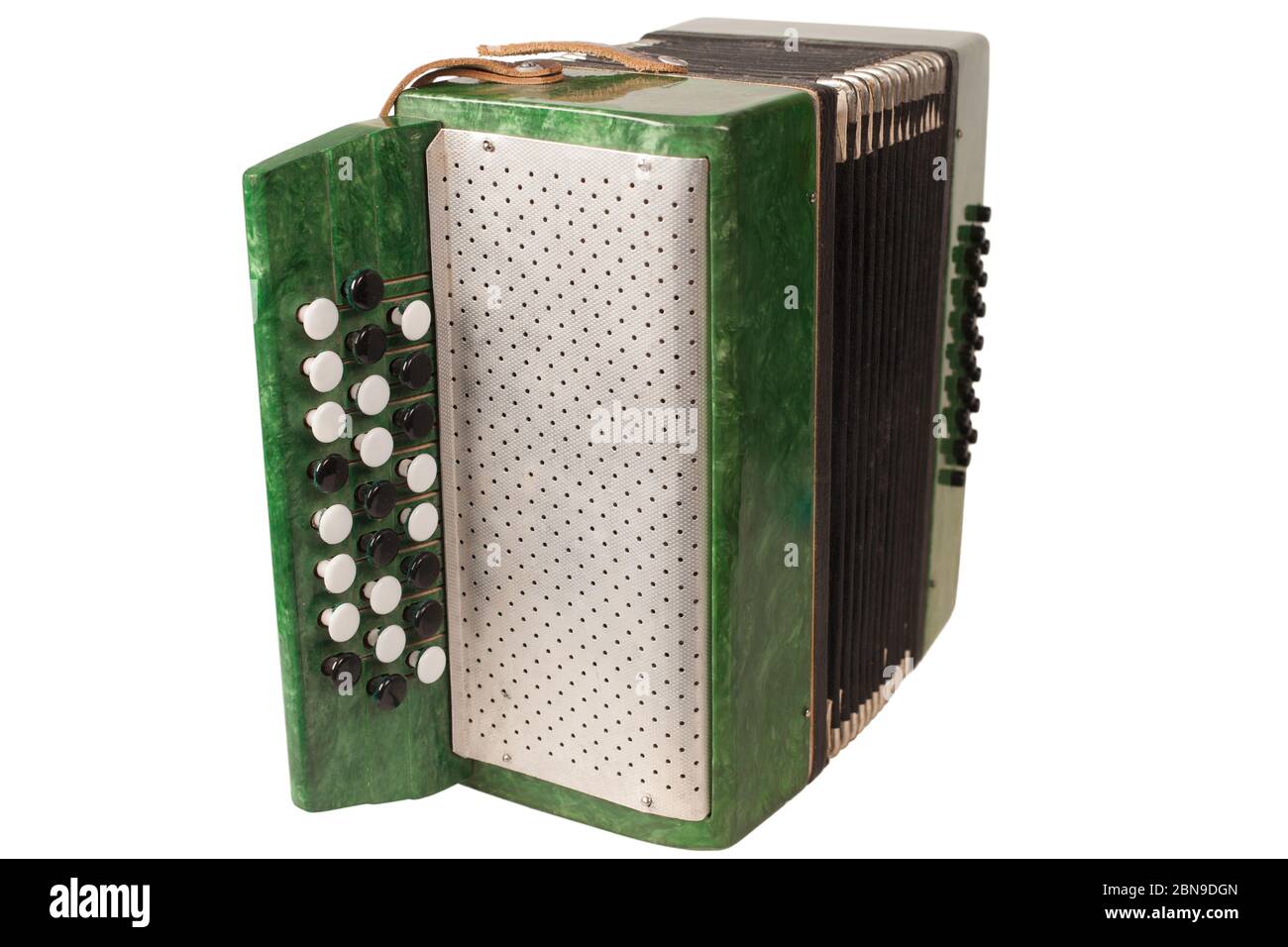 Small children retro bayan (accordion). Folk musical instrument ...