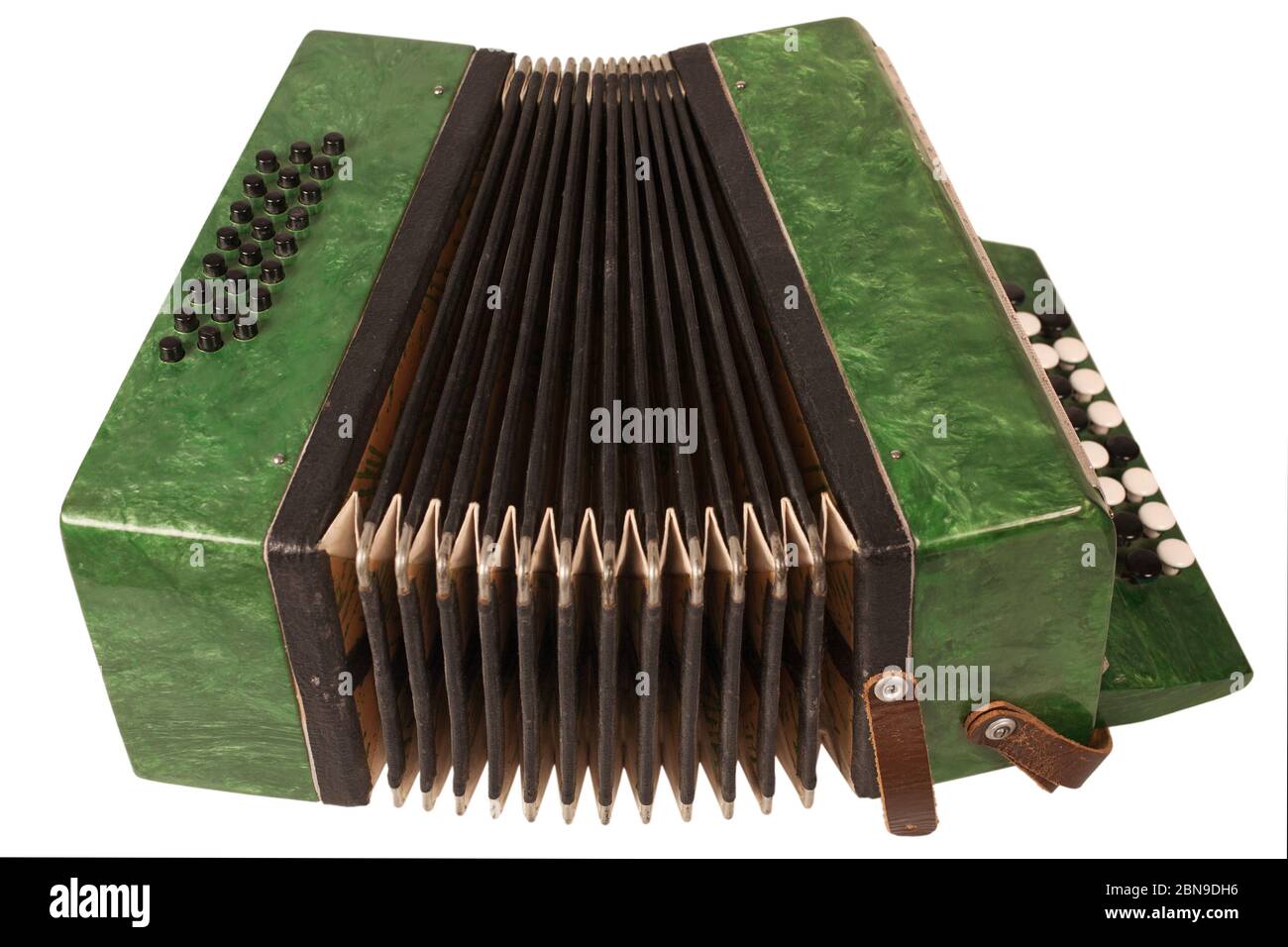 Small children retro bayan (accordion). Folk musical instrument ...