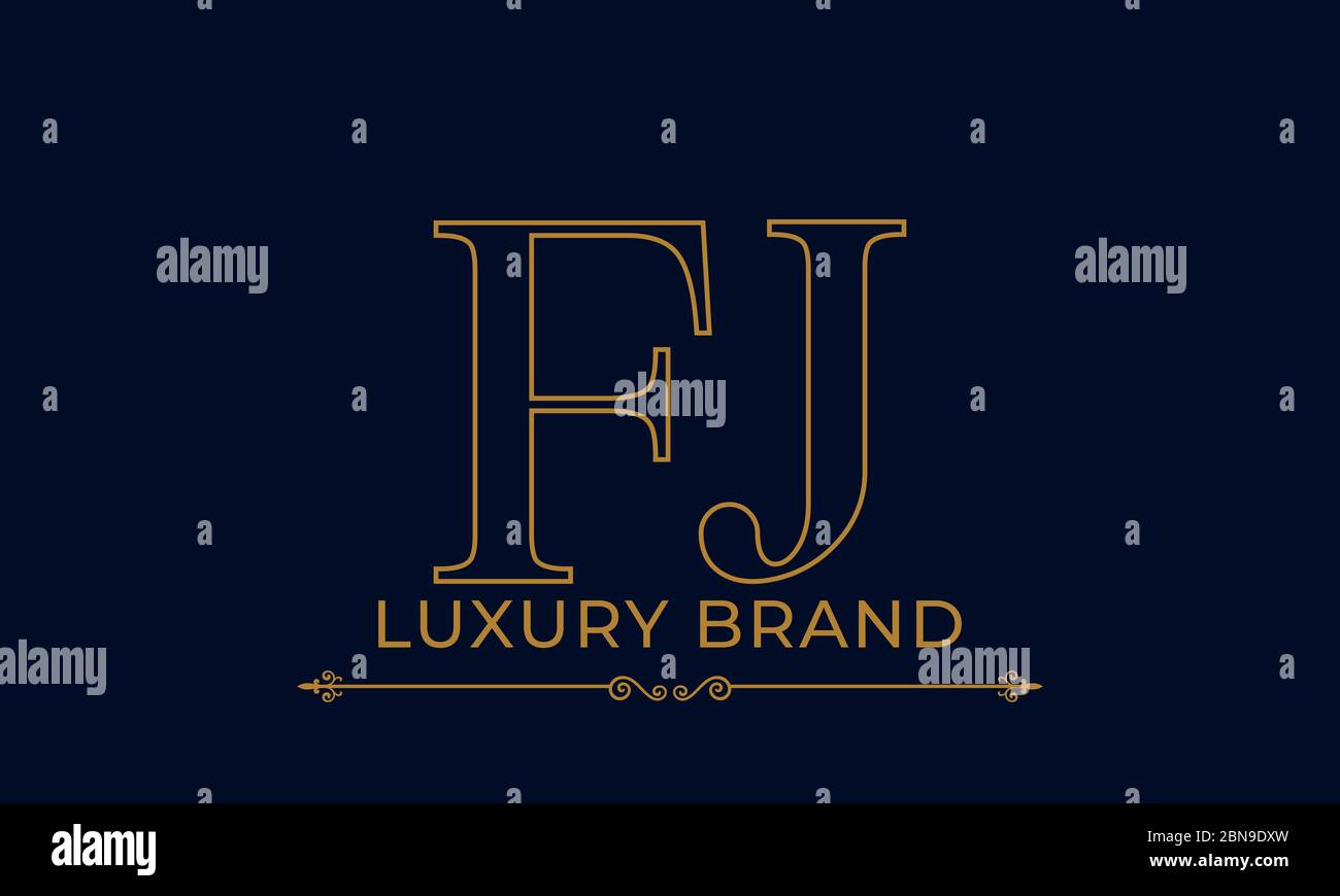 Creative Innovative Initial FJ logo and JF logo. FJ Letter Minimal ...