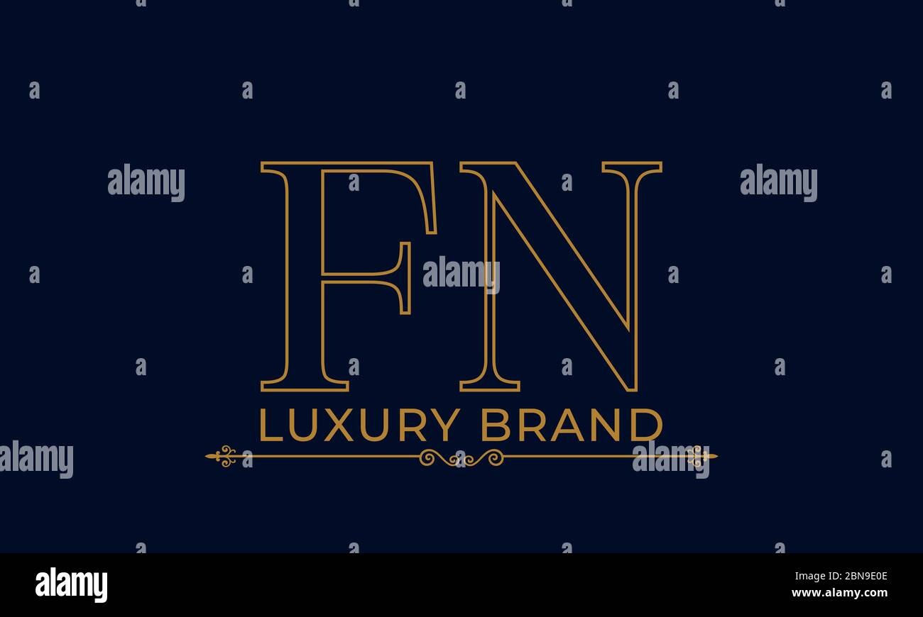 FN Letter Logo Design. FN letter logo Vector Illustration - Vector ...