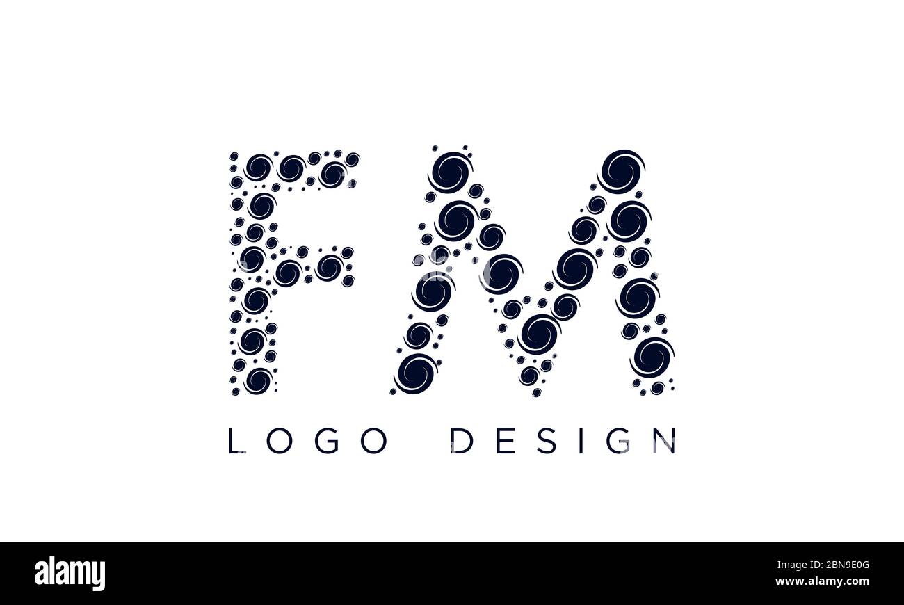 FM logo letter design vector Stock Vector Image & Art - Alamy
