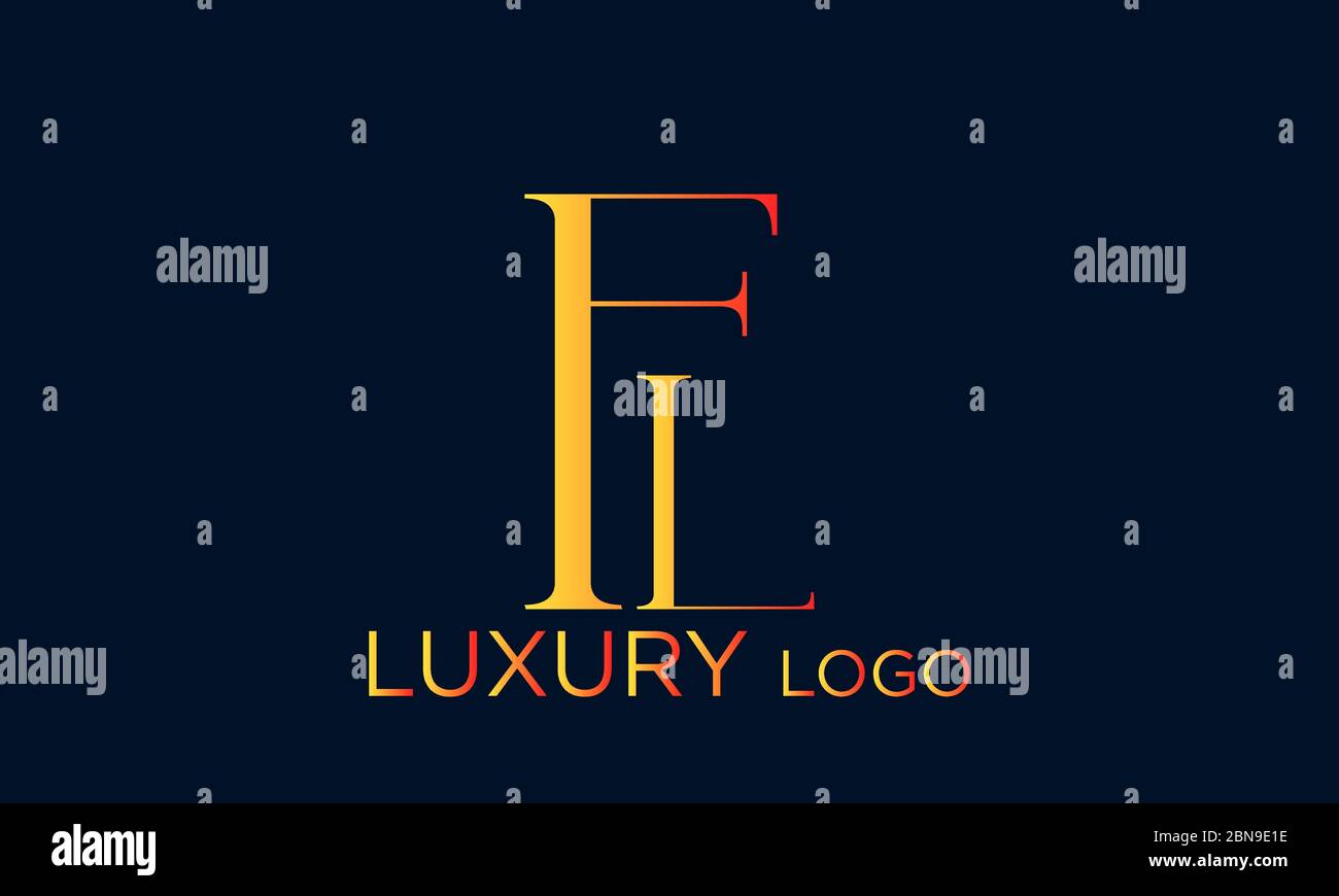 Fl letter logo design hi-res stock photography and images - Alamy