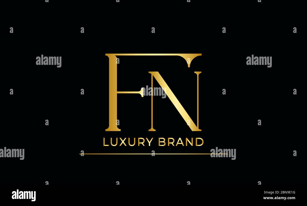 FN Letter Logo Design. FN letter logo Vector Illustration - Vector ...