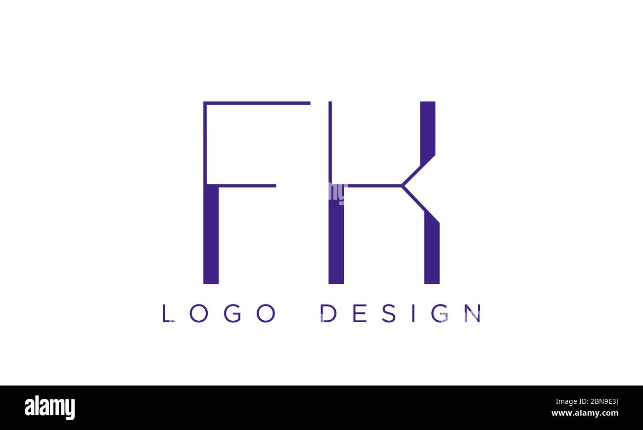 FK Letter Logo Design Template Vector Stock Vector Image & Art - Alamy