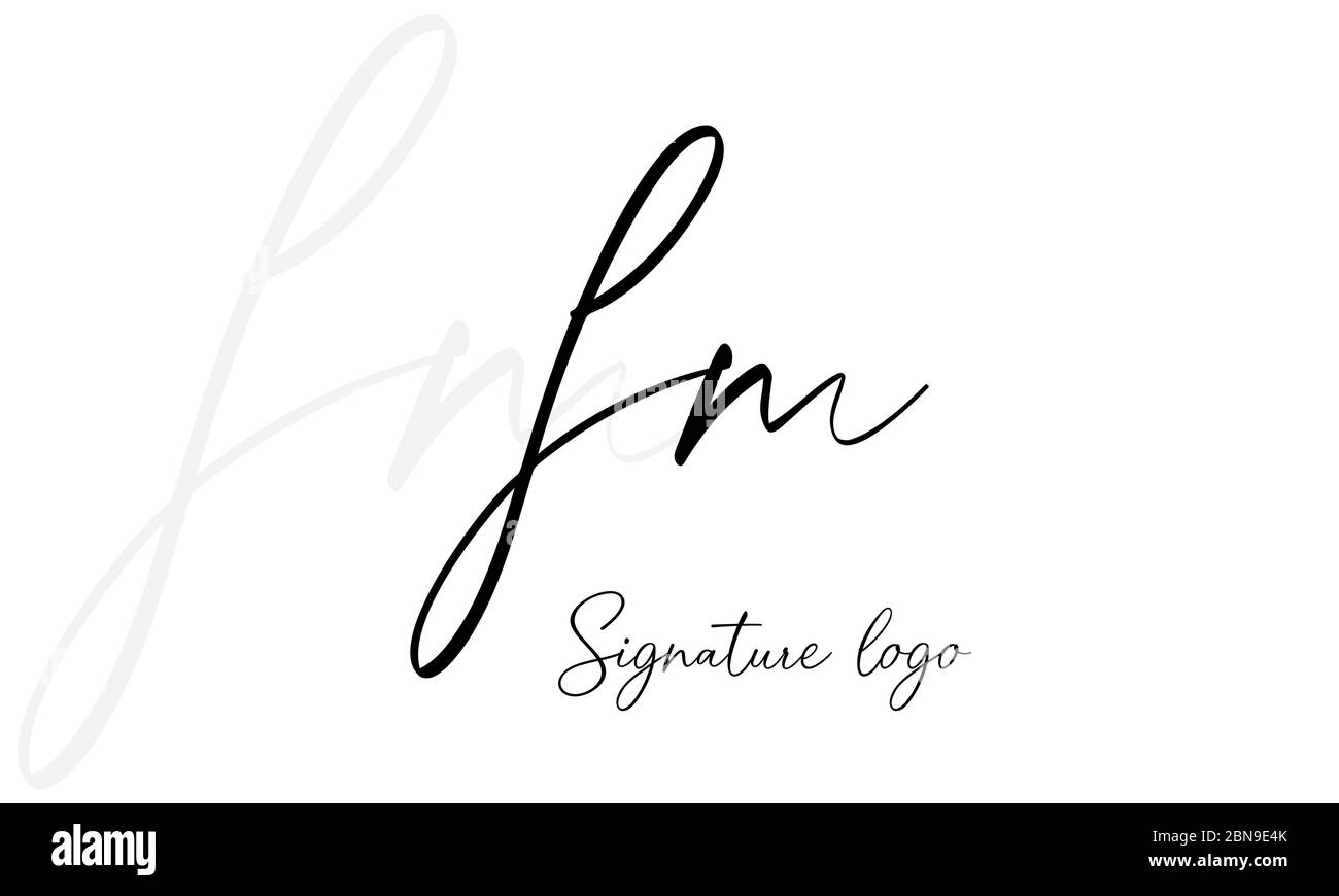 FM logo letter design vector Stock Vector Image & Art - Alamy