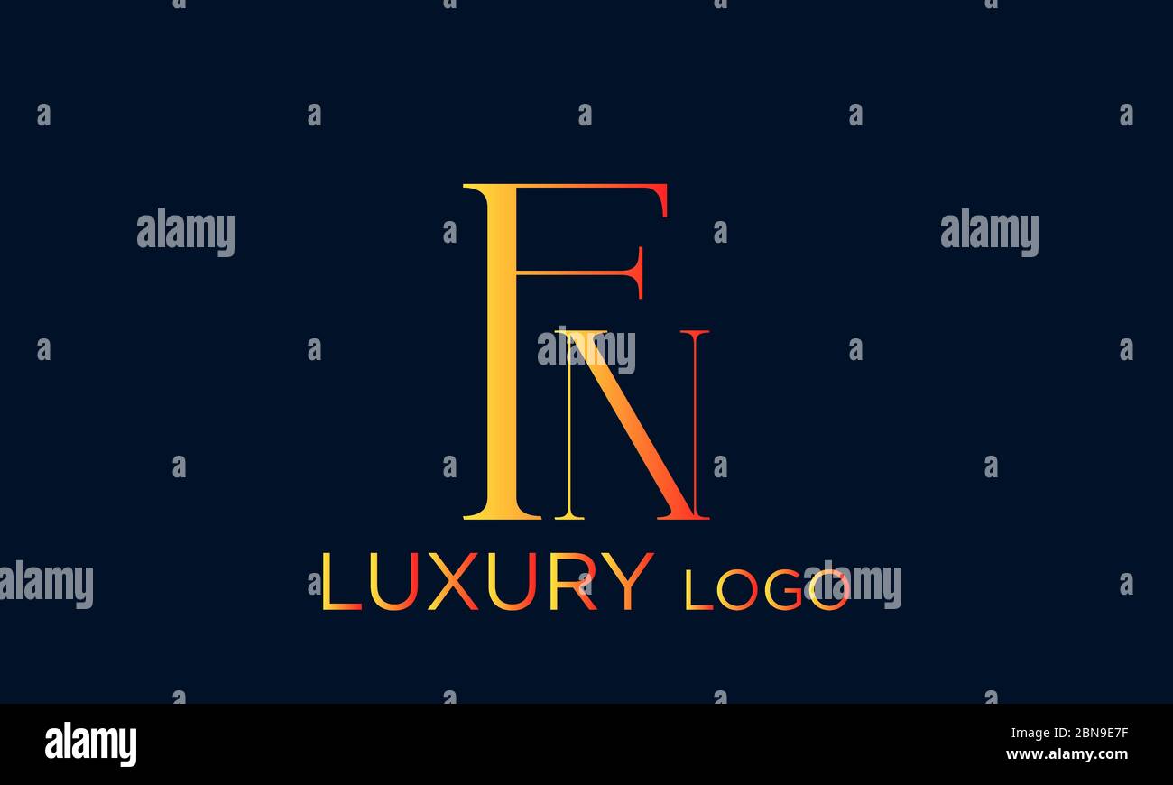 FN Letter Logo Design. FN letter logo Vector Illustration - Vector ...