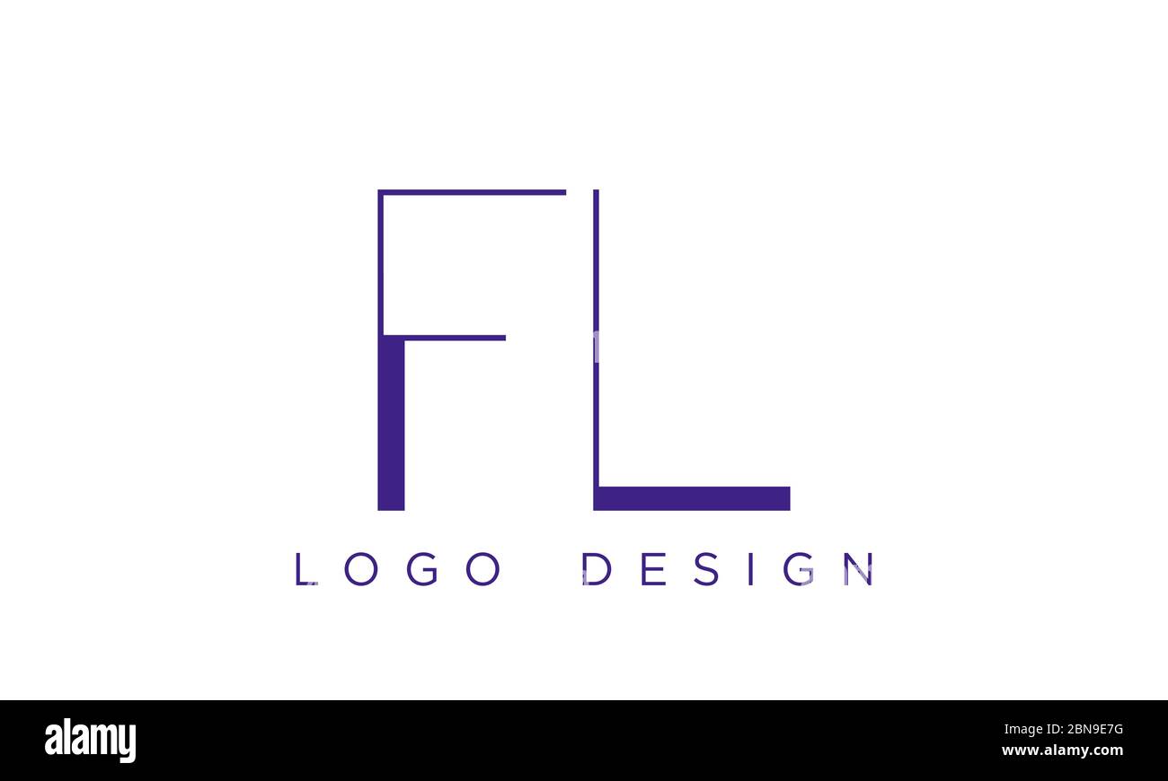 FL initial letter abstract logo design vector Stock Vector Image & Art ...