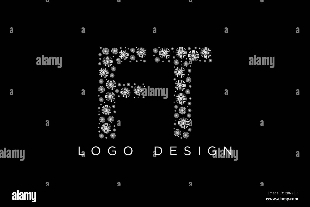 T f letter logo Black and White Stock Photos & Images - Alamy