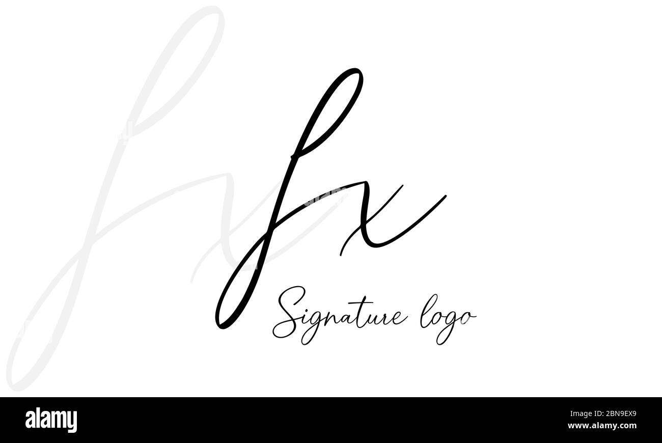 Initial Letter FX Logo Design Vector Template. Abstract Luxury Circle ...