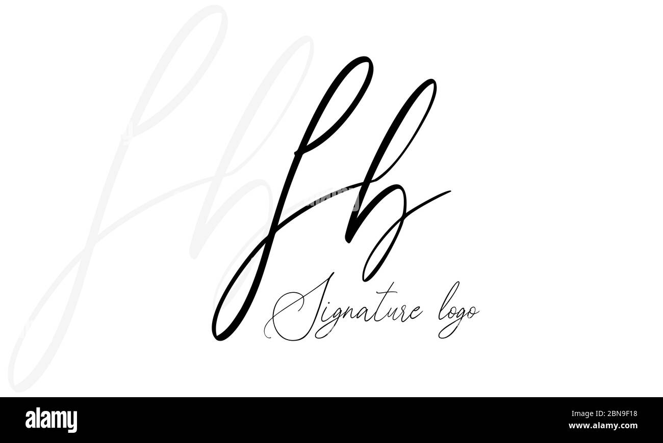 Creative Innovative Initial BF logo and FB logo. B Letter Minimal ...