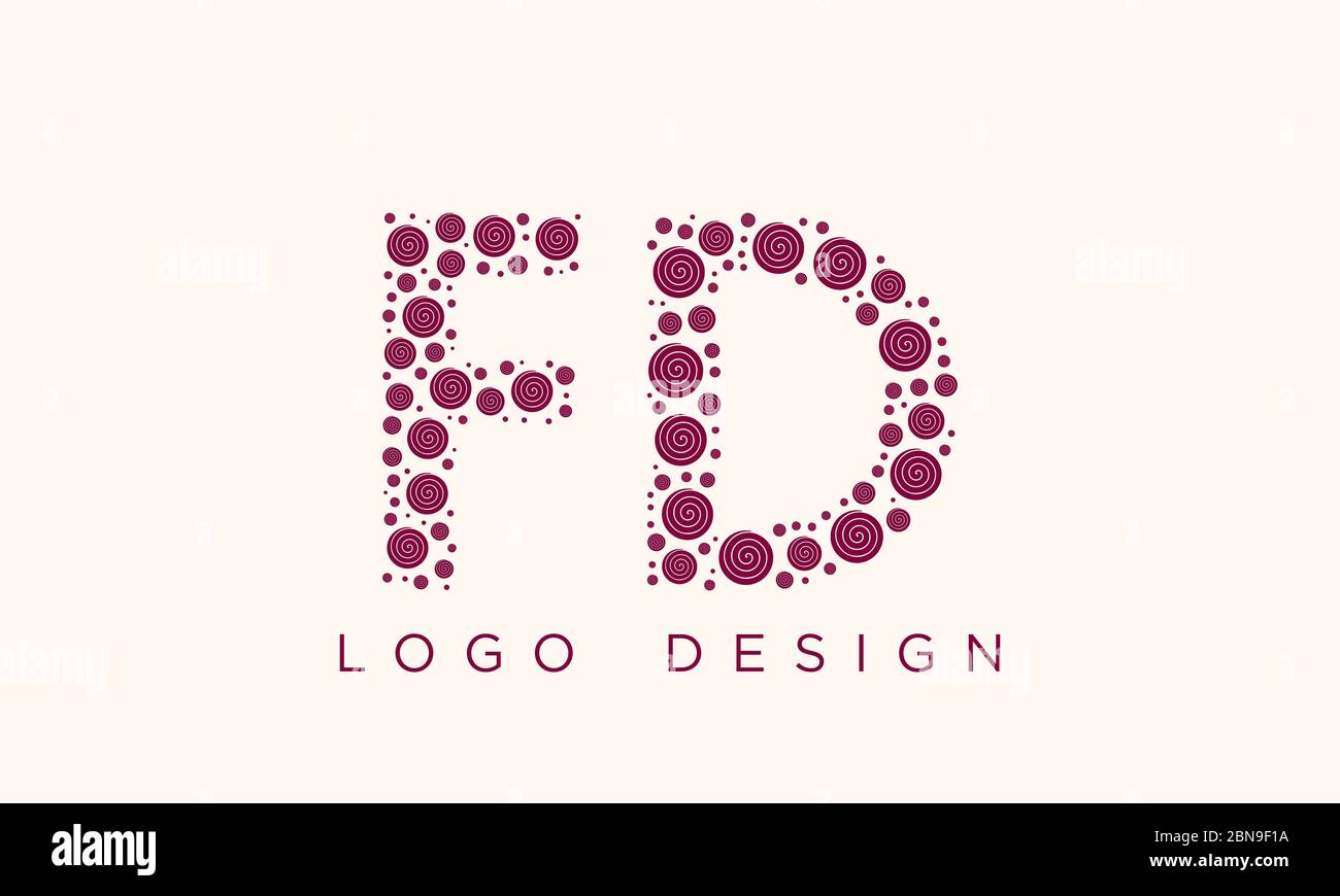 FD logo design template vector illustration Stock Vector Image & Art ...