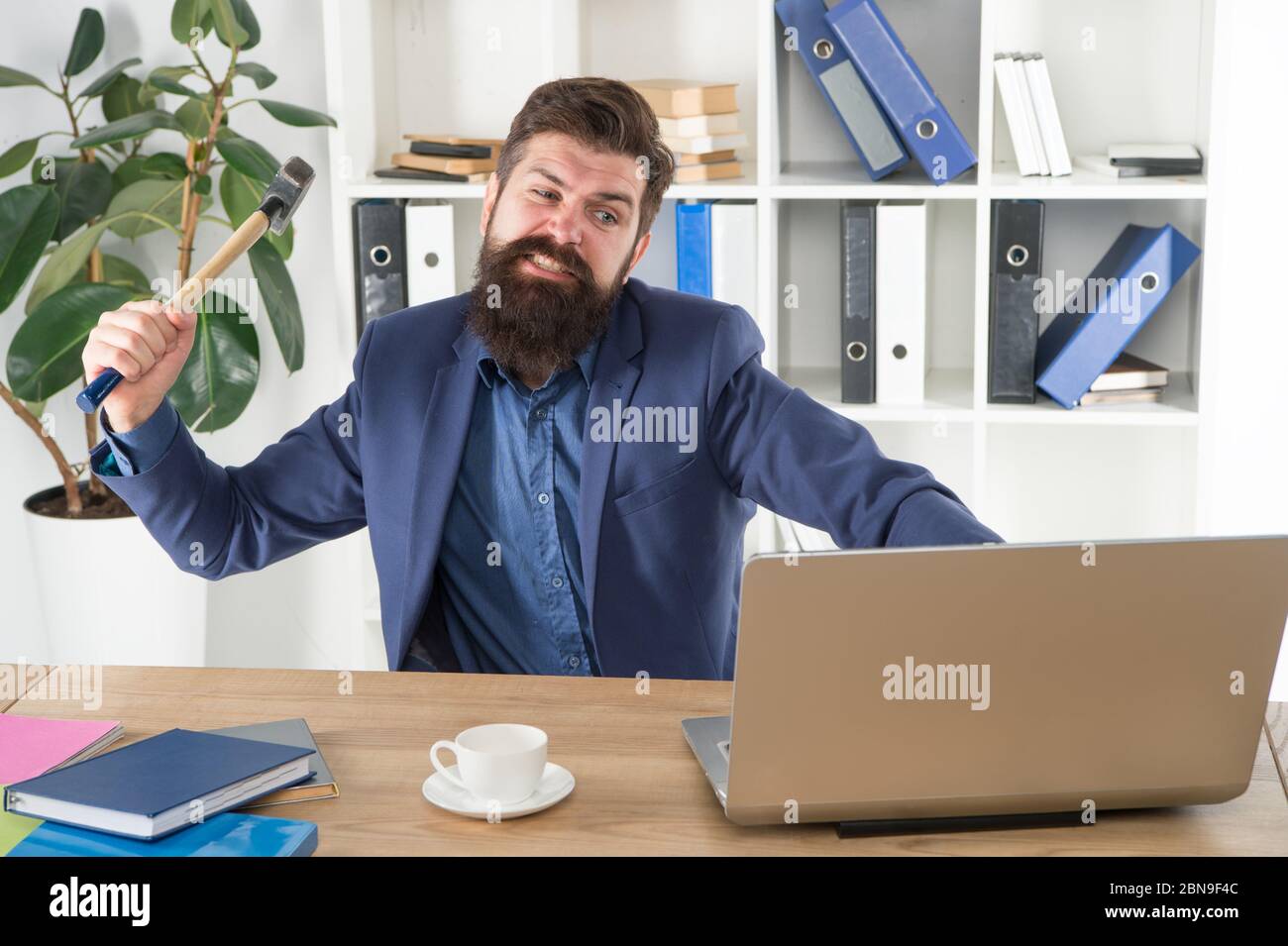Frustrated computer user hi-res stock photography and images - Alamy
