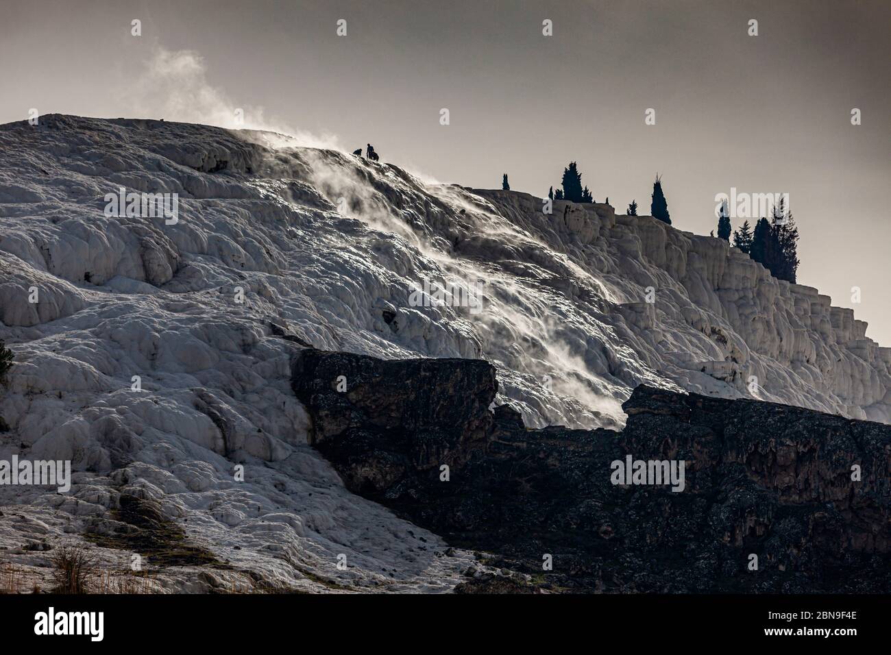 Limestone Rocks in Pamukkale, Turkey Stock Photo - Alamy