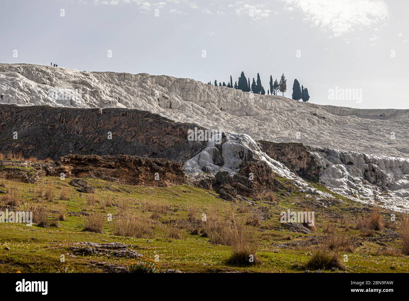 Limestone Rocks in Pamukkale, Turkey Stock Photo - Alamy