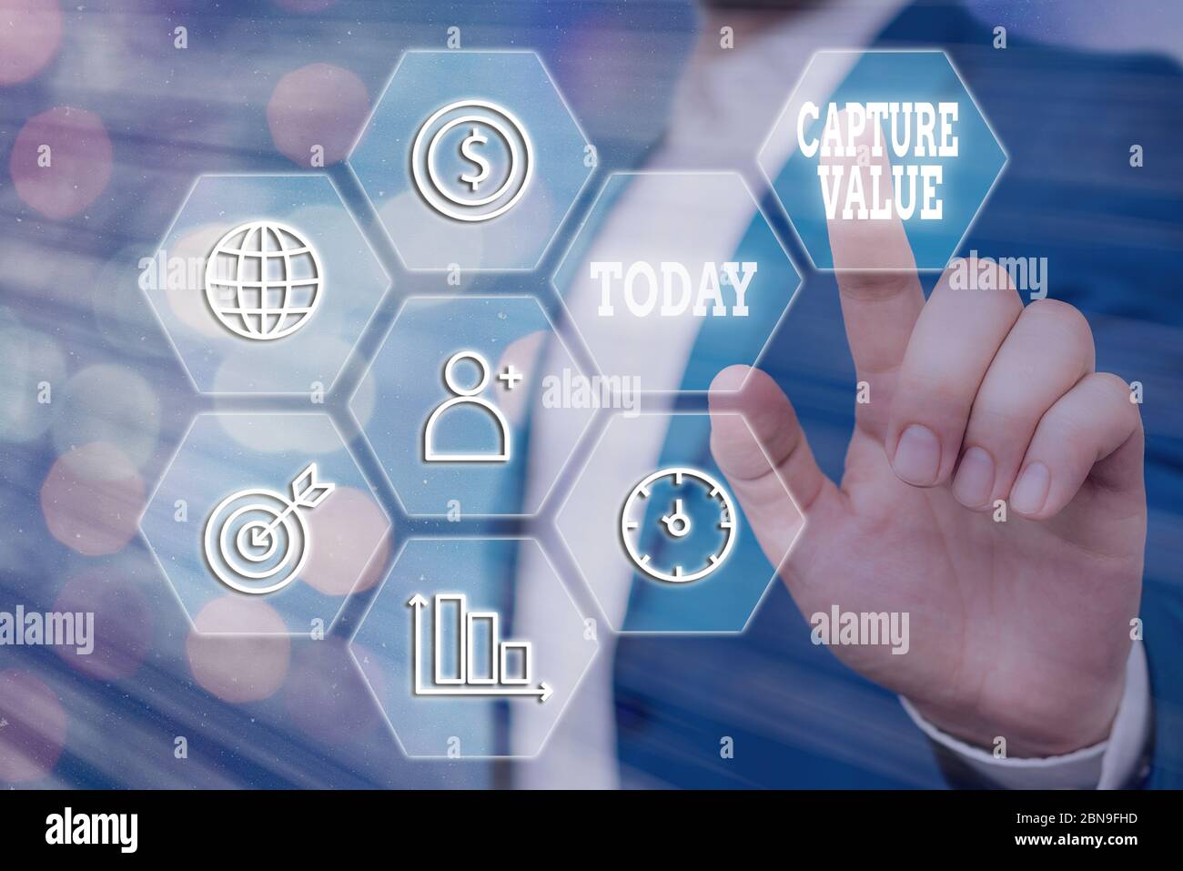 Writing note showing Capture Value. Business concept for Customer ...