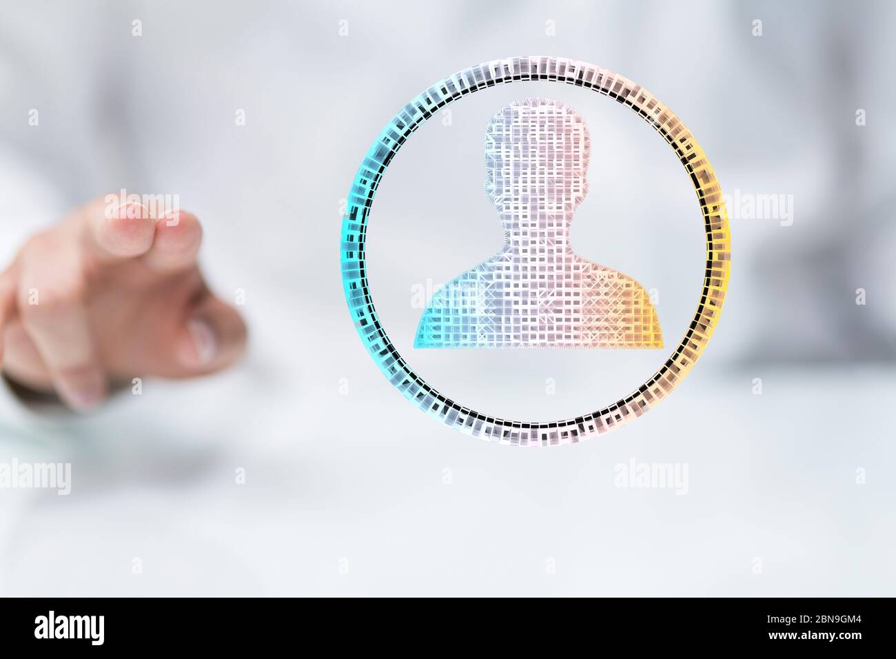 A head with symbol neurons in brain Stock Photo - Alamy