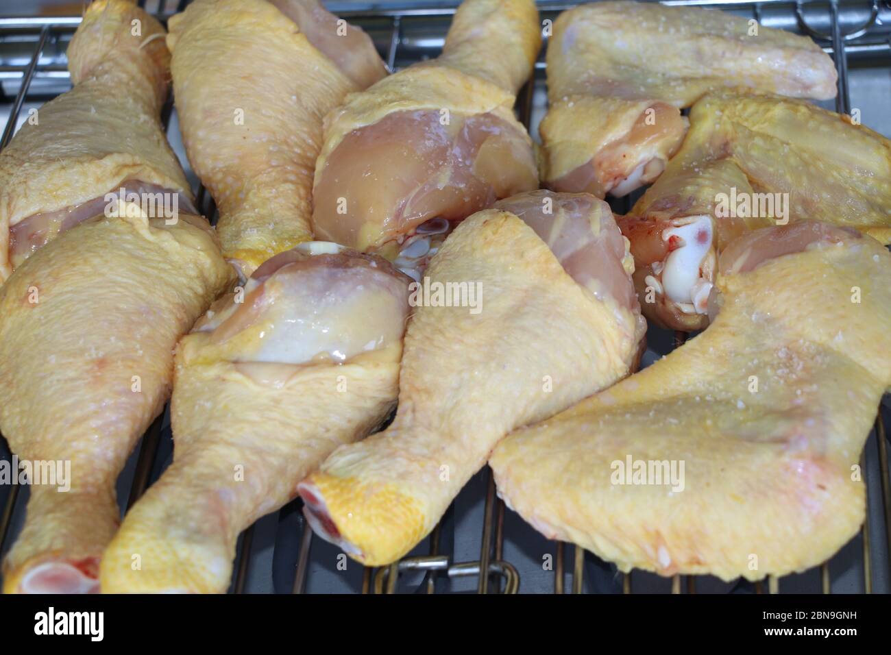 mixed grill with chicken cooked at barbecue Stock Photo - Alamy