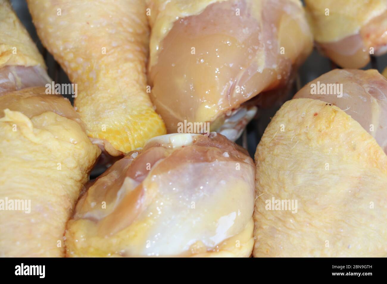 mixed grill with chicken cooked at barbecue Stock Photo - Alamy