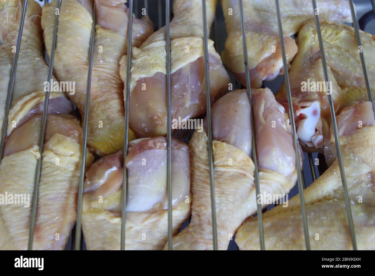 mixed grill with chicken cooked at barbecue Stock Photo - Alamy
