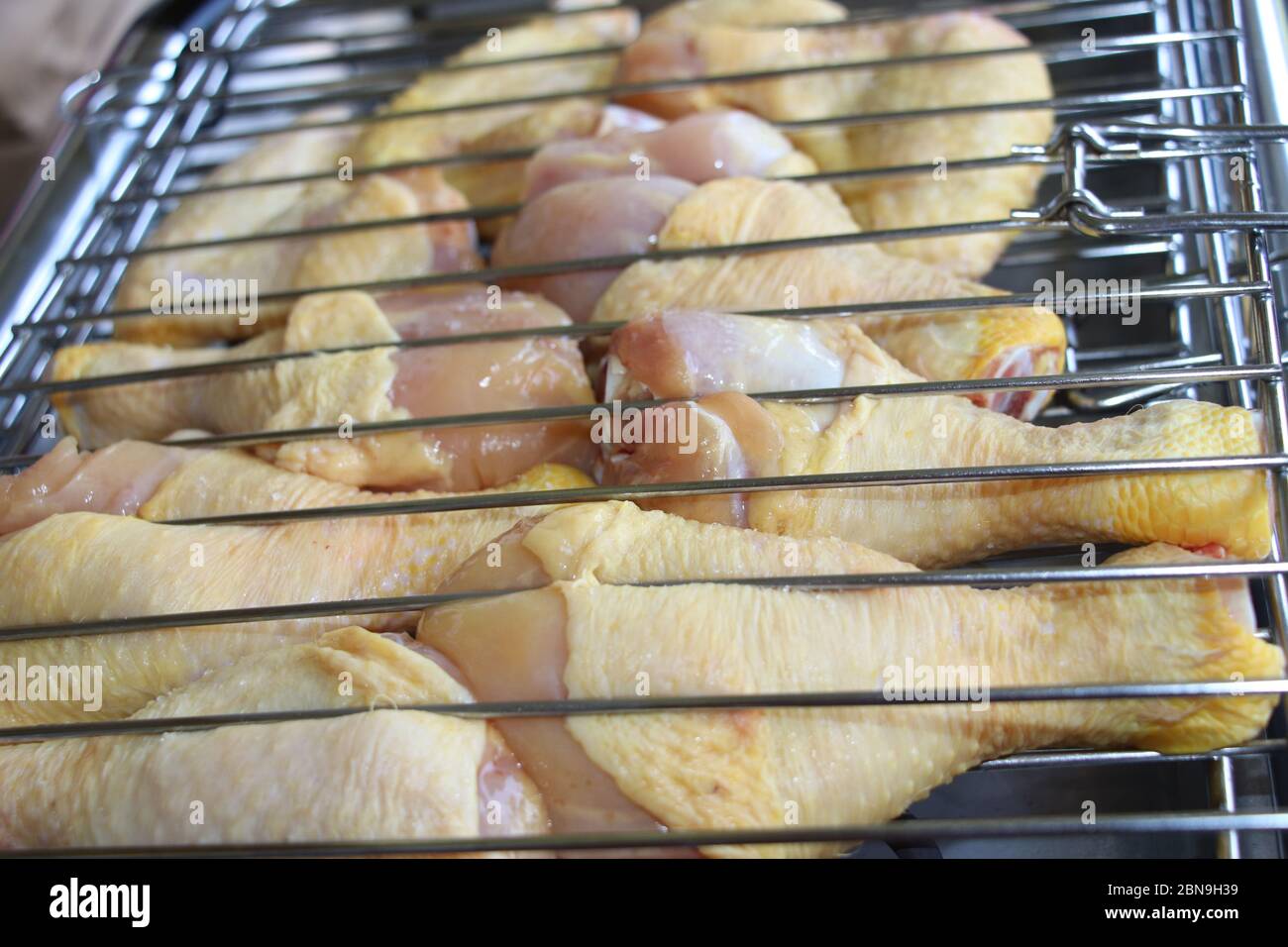 mixed grill with chicken cooked at barbecue Stock Photo - Alamy