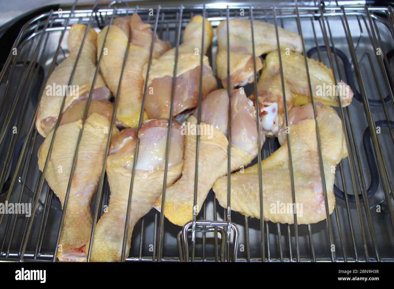 mixed grill with chicken cooked at barbecue Stock Photo - Alamy