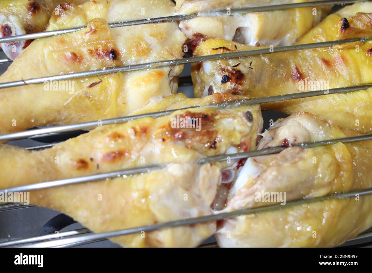 mixed grill with chicken cooked at barbecue Stock Photo - Alamy