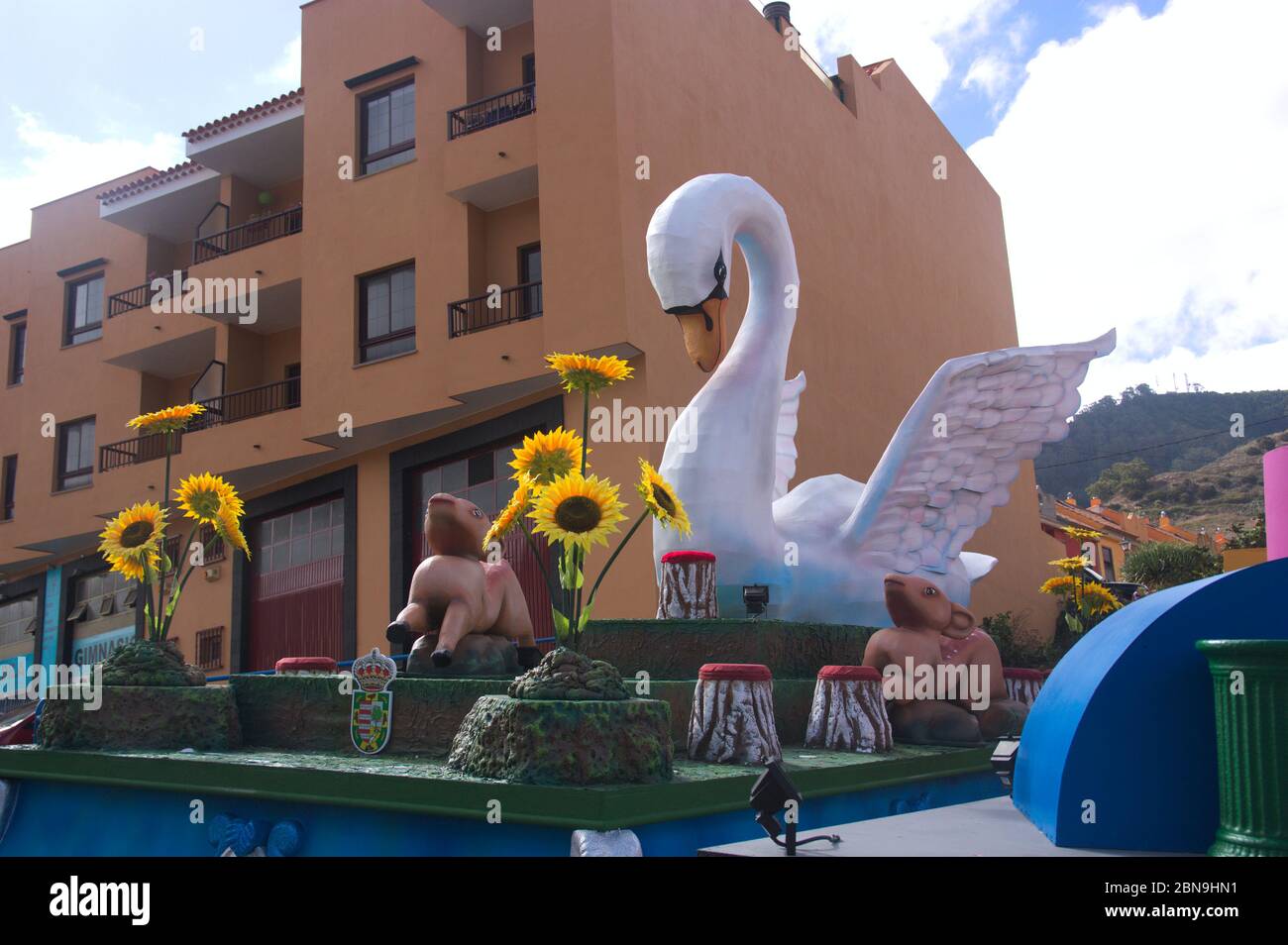 September, 2016. Tegueste, Tenerife, Spain. Image of one of the floats ...
