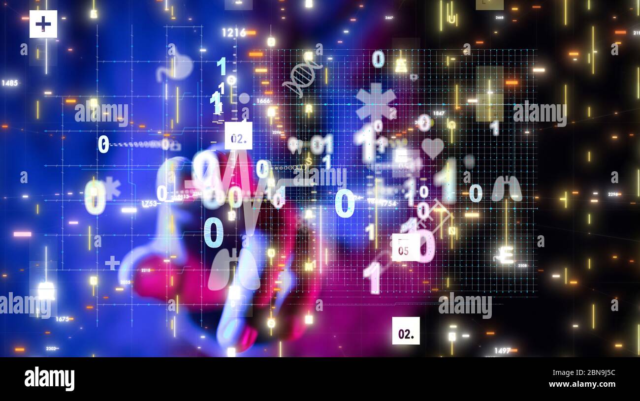 A interface as medical network concept Stock Photo - Alamy