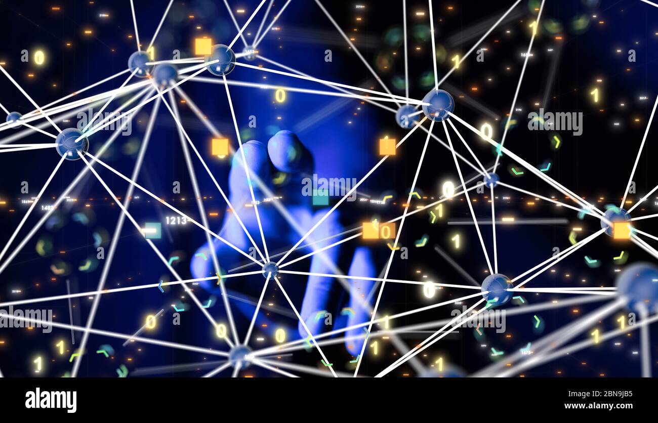 A data code binary concept 3d Stock Photo - Alamy