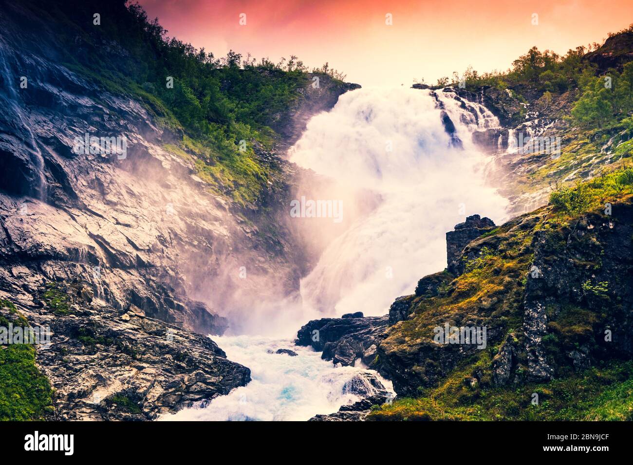 Kjosfossen Waterfall High Resolution Stock Photography and Images - Alamy
