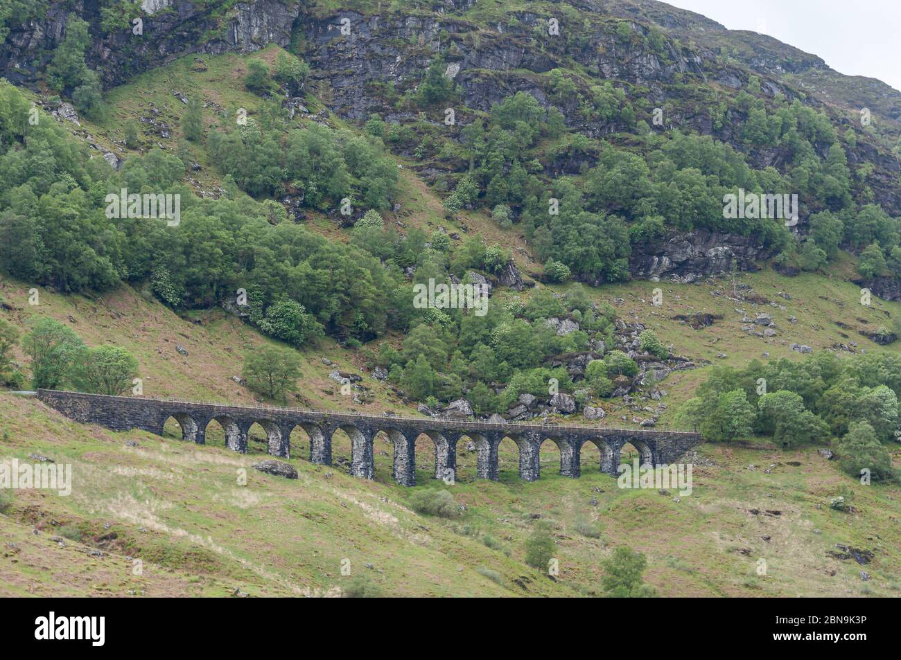 Stone railway bridge near Crianlarich, Scotland Stock Photo - Alamy