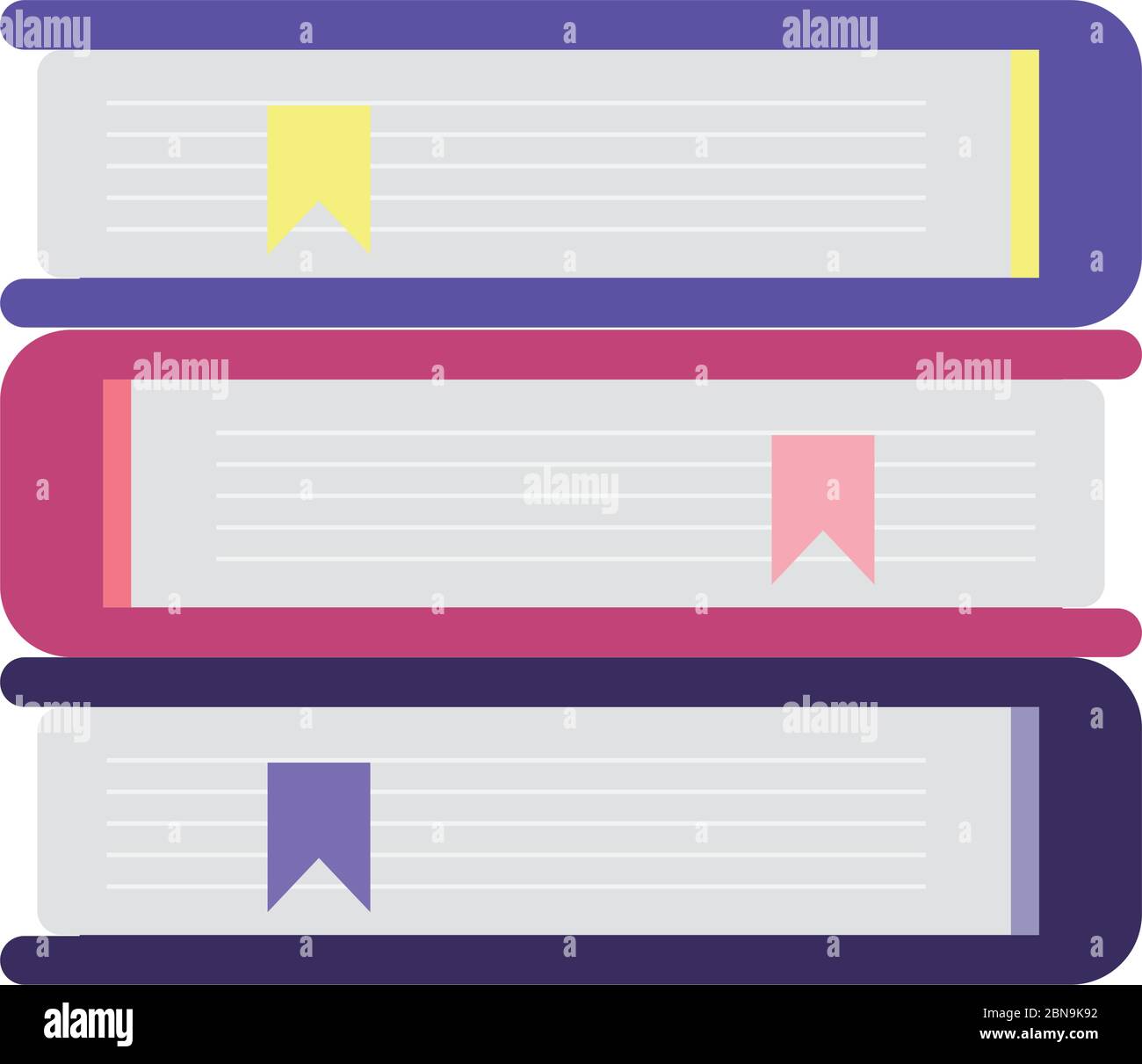 school books of stack read learn isolated icon design vector ...