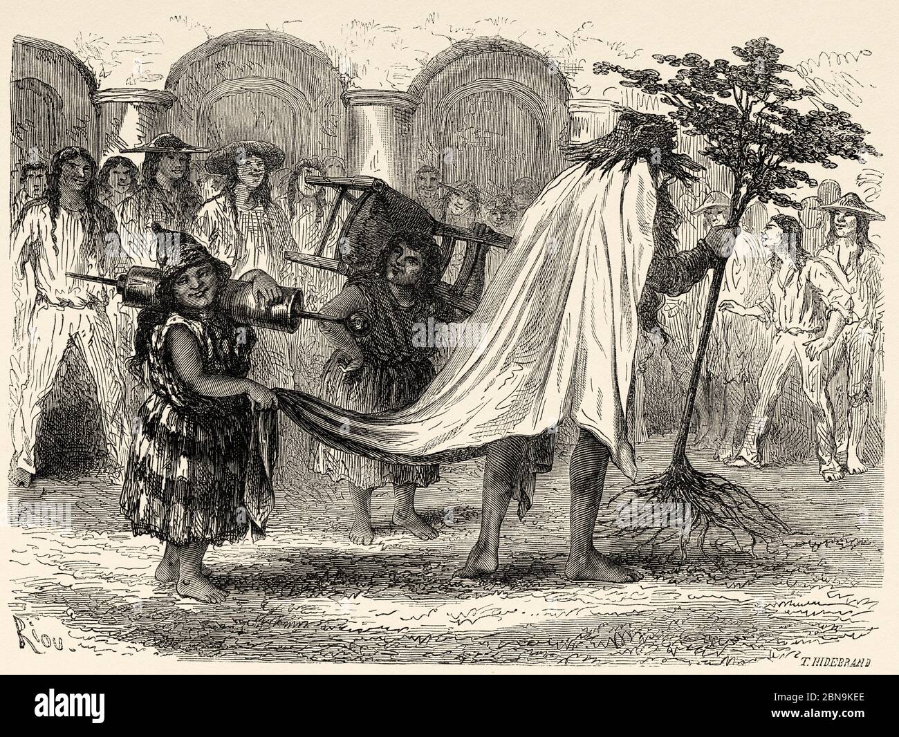 Peruvian characters in the traditional and typical carnival parade in ...