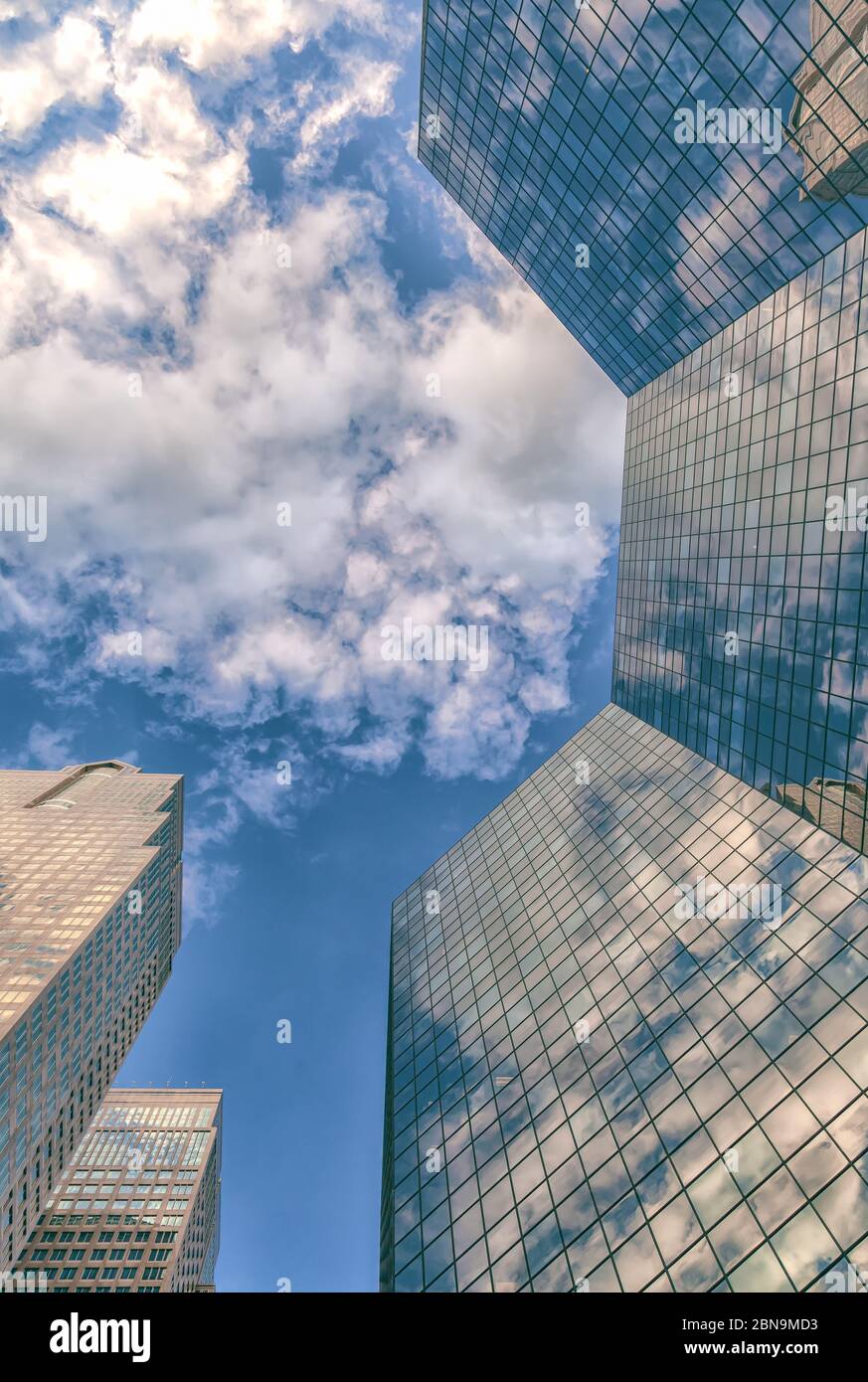 Architectural structures in Downtown Calgary, Alberta, Canada Stock ...