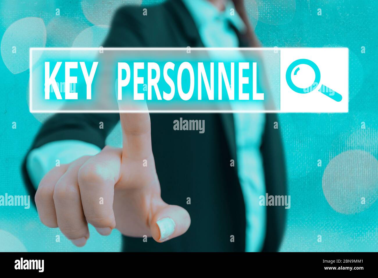 Writing note showing Key Personnel. Business concept for Program ...