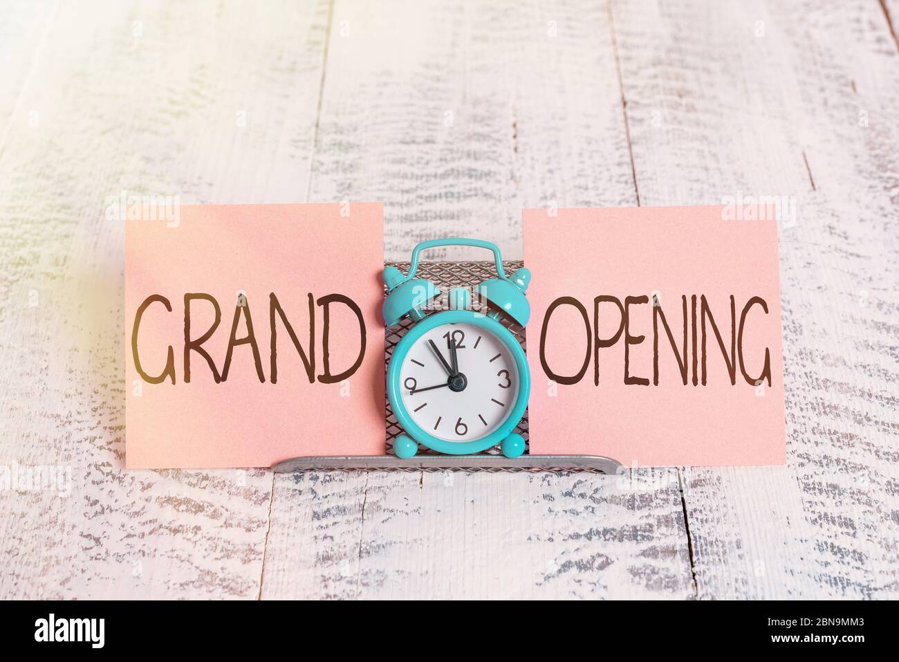 Writing note showing Grand Opening. Business concept for Ribbon Cutting ...