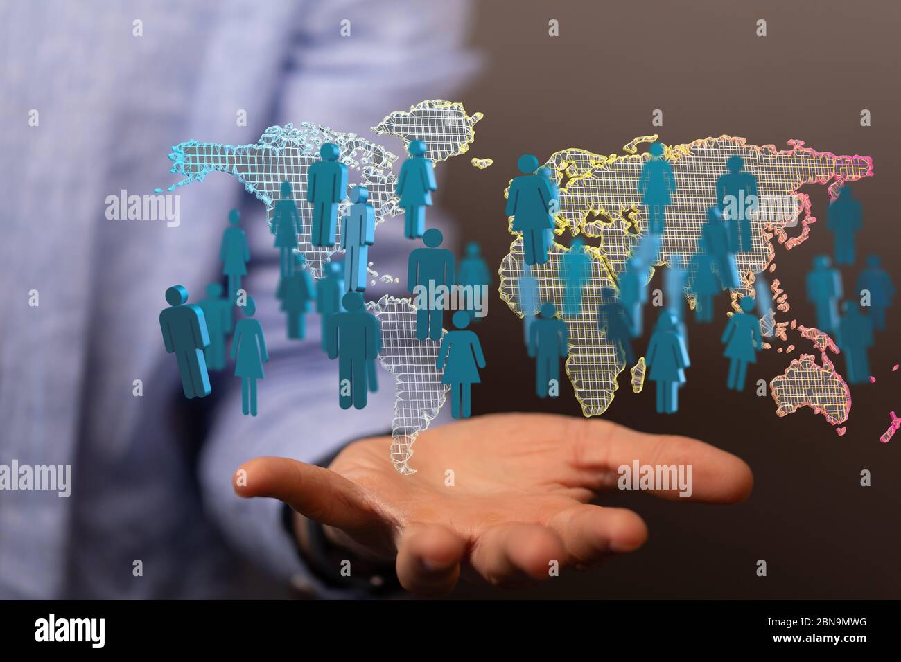 A Structure of world economy, communication network Stock Photo - Alamy