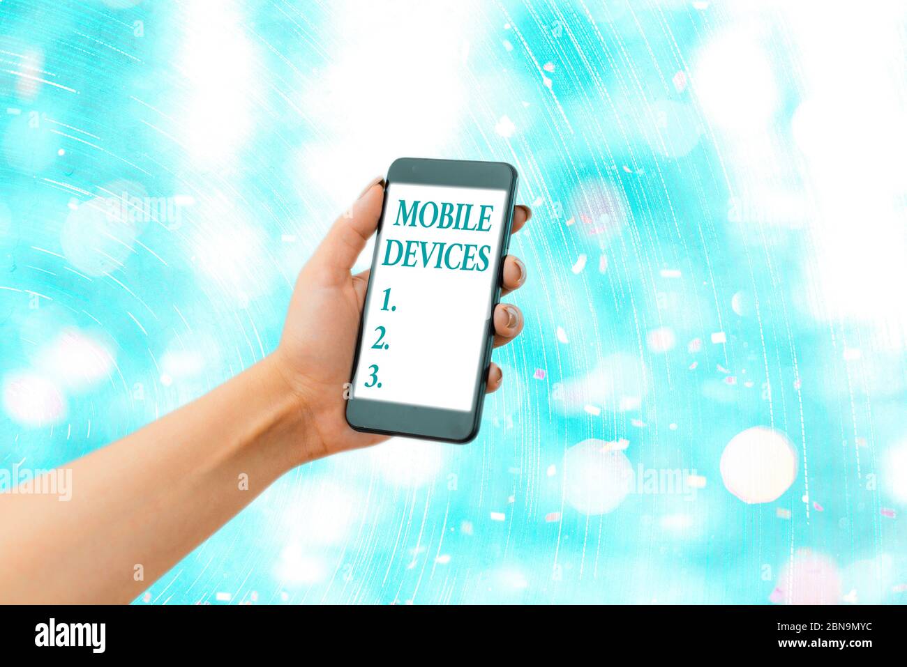 Conceptual hand writing showing Mobile Devices. Concept meaning A ...