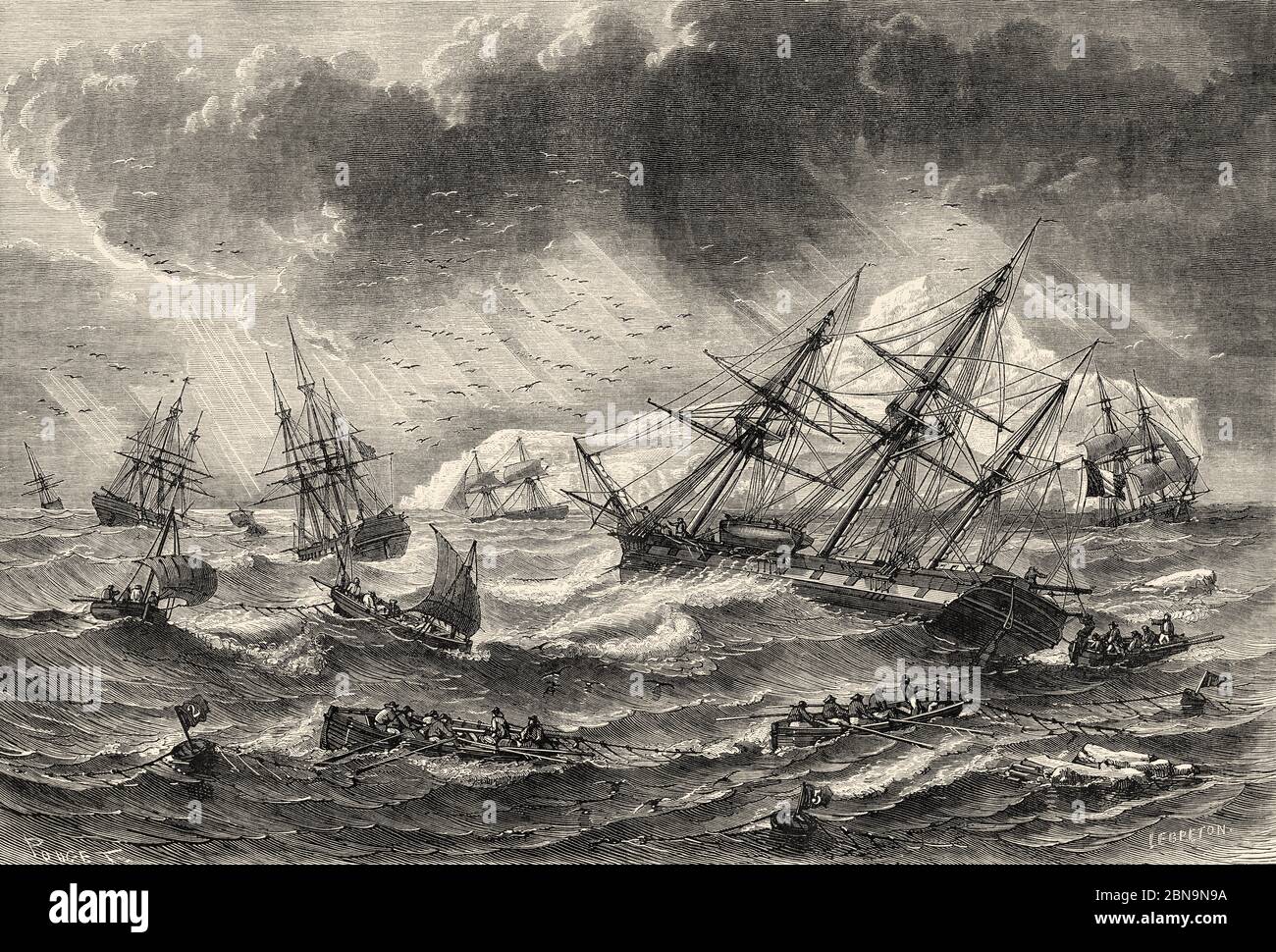 Cod fishing on the great bench of Terra Nova. Newfoundland & Labrador ...